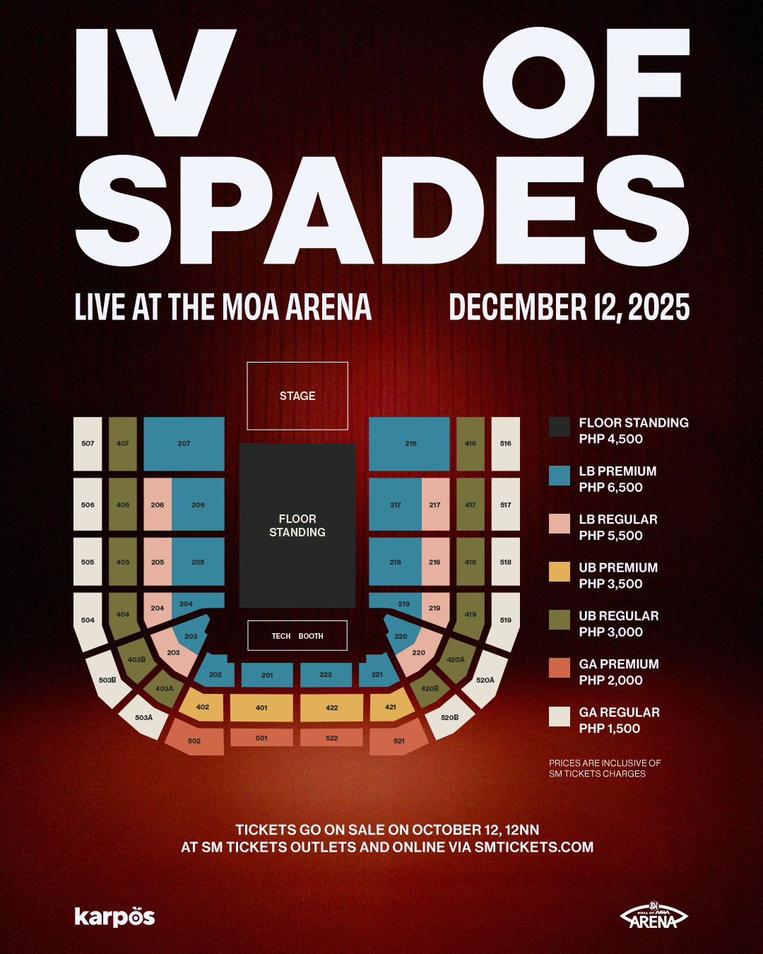 IV of Spades Concert in Manila: Ticket Prices, Date, Venue + More
